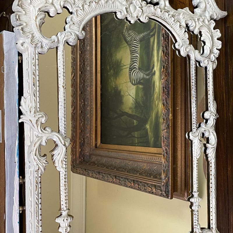 Painted Rococo Mirror - Etsy