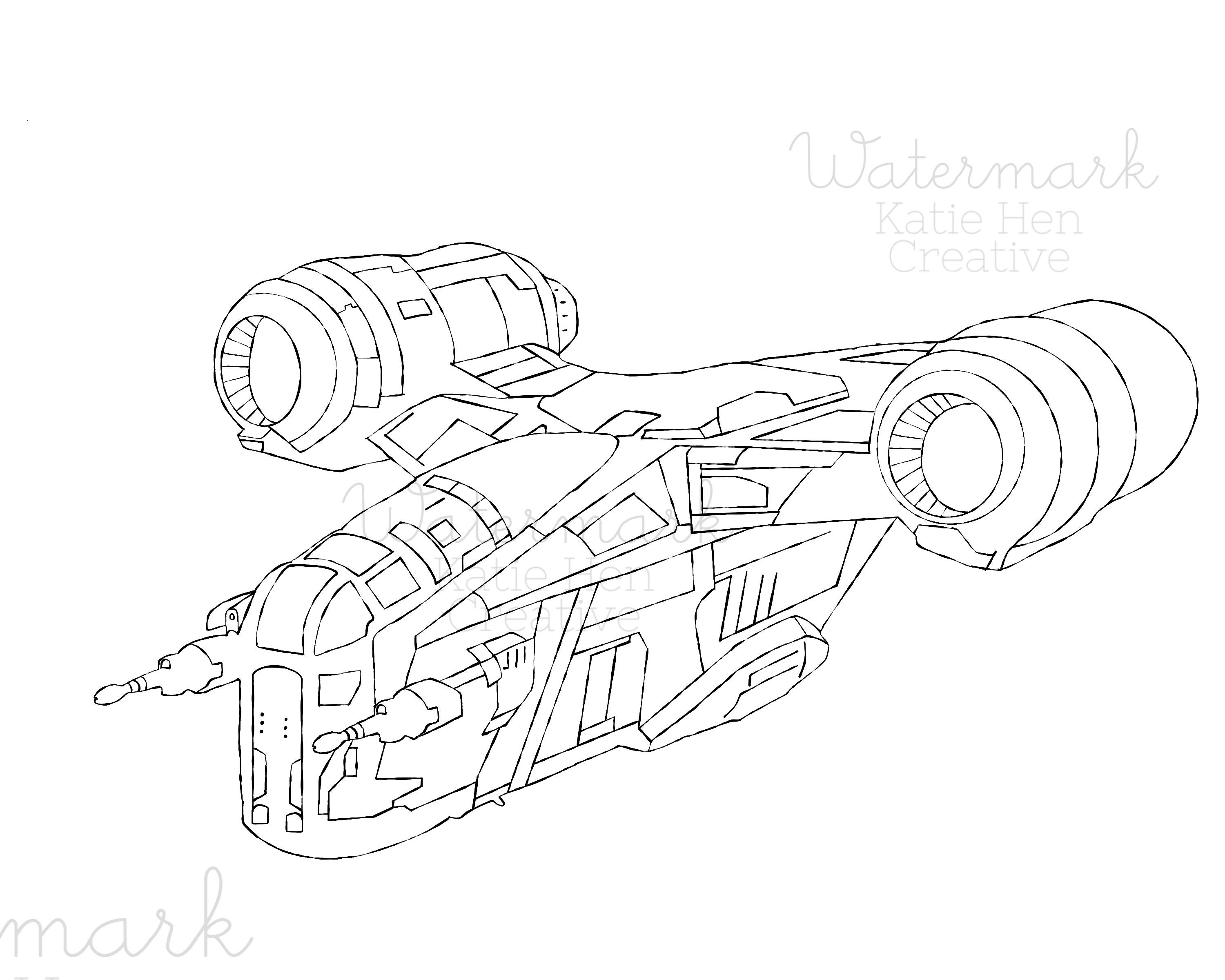 Razor Crest Space Ship / The Mandalorian Digital Download | Etsy