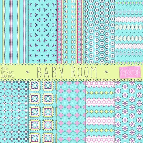 Baby Digital Paper Pack: neutral Gender Baby | Etsy