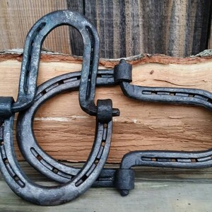 Horseshoe Hinges, Hand Forged - Etsy