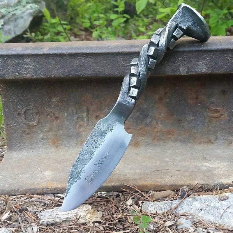 Railroad Spike Knife - Etsy