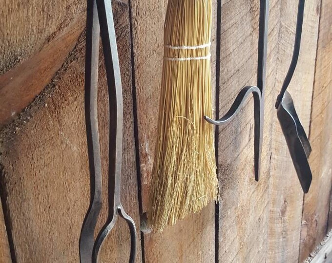 Hand Forged Fireplace Tool Set - Etsy