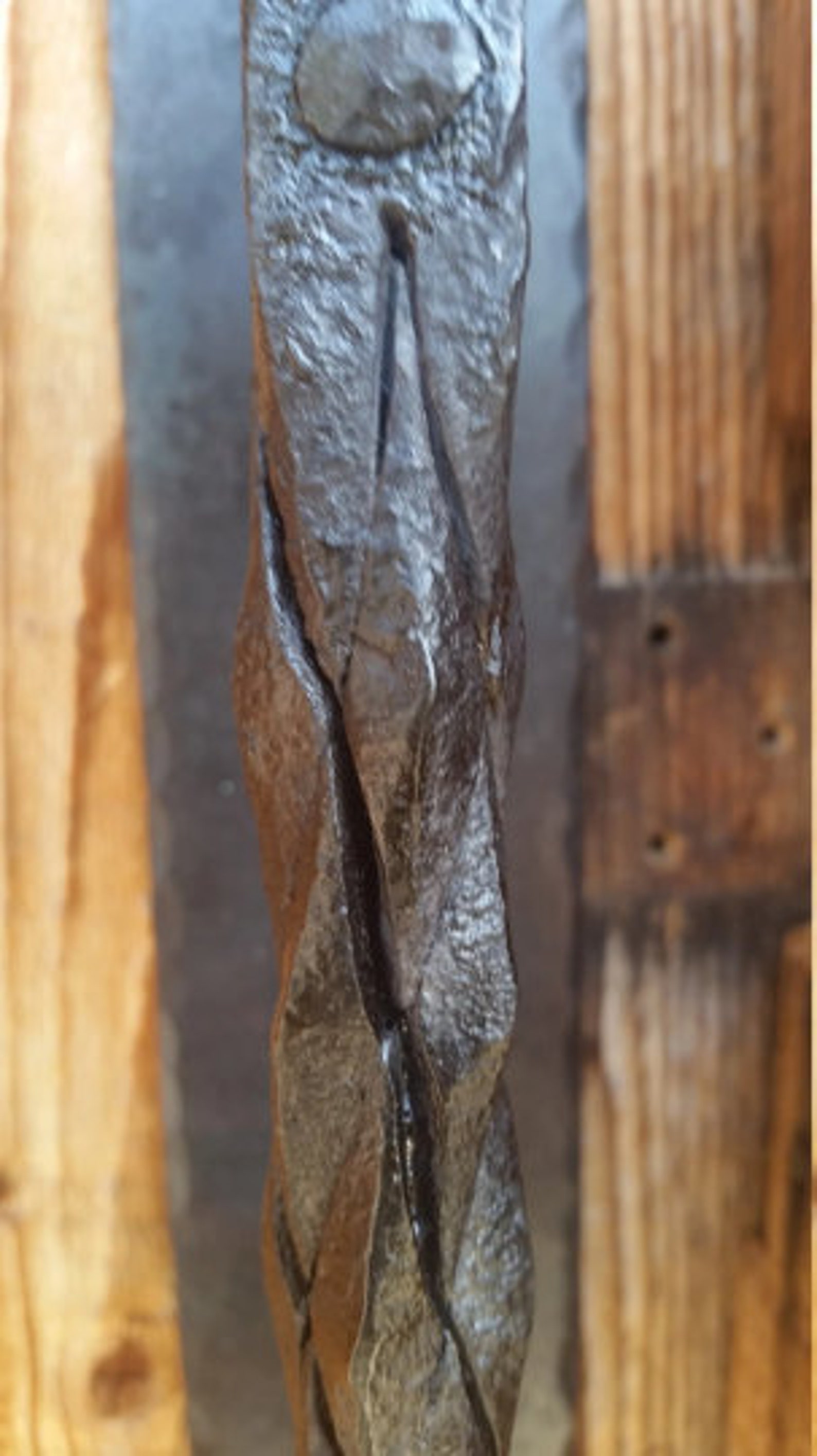 Hand Forged Railroad Spike Door Pull - Etsy