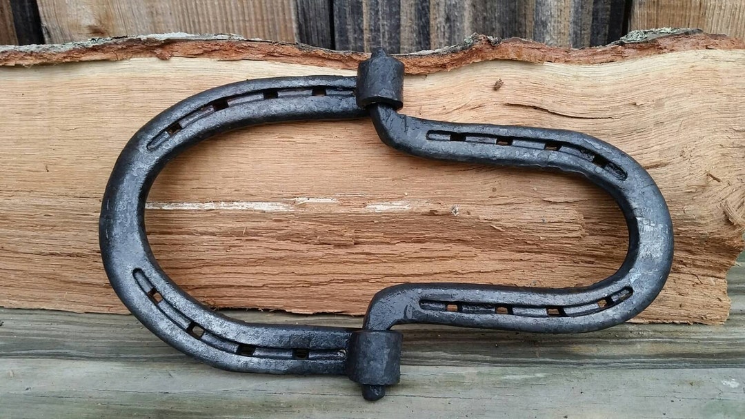 Horseshoe Hinges, Hand Forged - Etsy