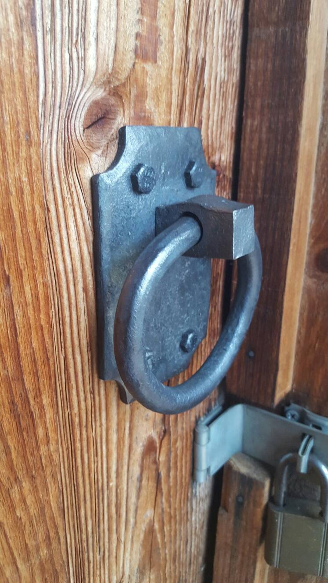 Hand Forged Ring Door Handle, Knob - Etsy