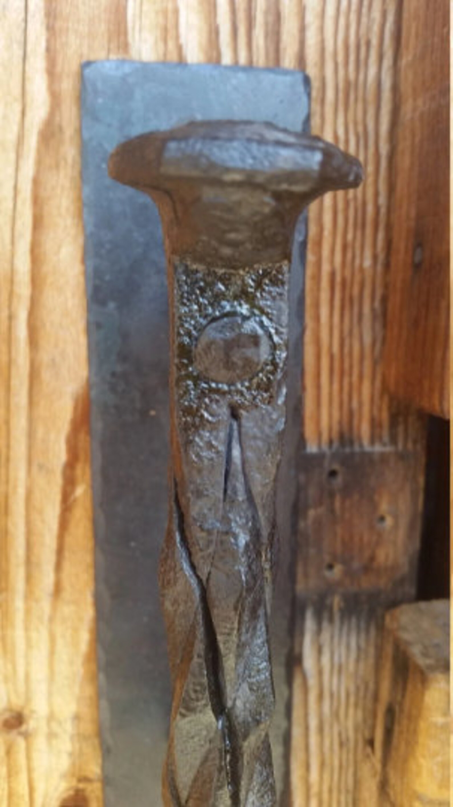 Hand Forged Railroad Spike Door Pull - Etsy
