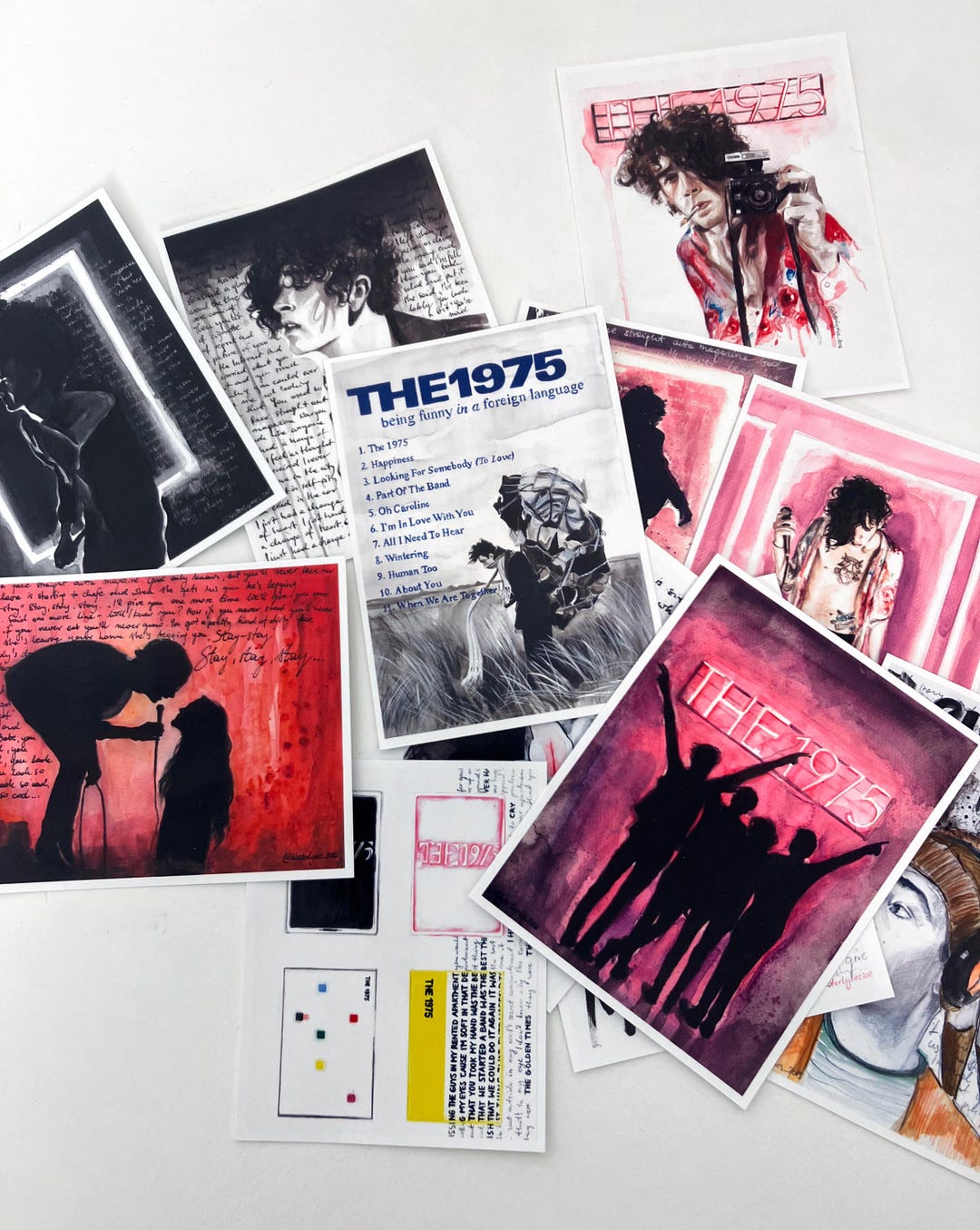 The 1975 Fanart Stickers Set - Etsy