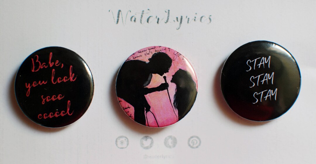 THE 1975 "robbers" /// BUTTON SET - Etsy