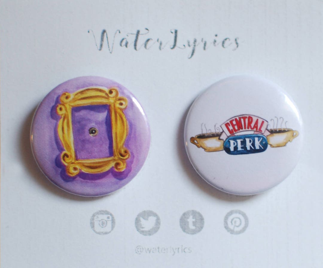 FRIENDS Fanart /// Button Set /// F.R.I.E.N.D.S. - Etsy