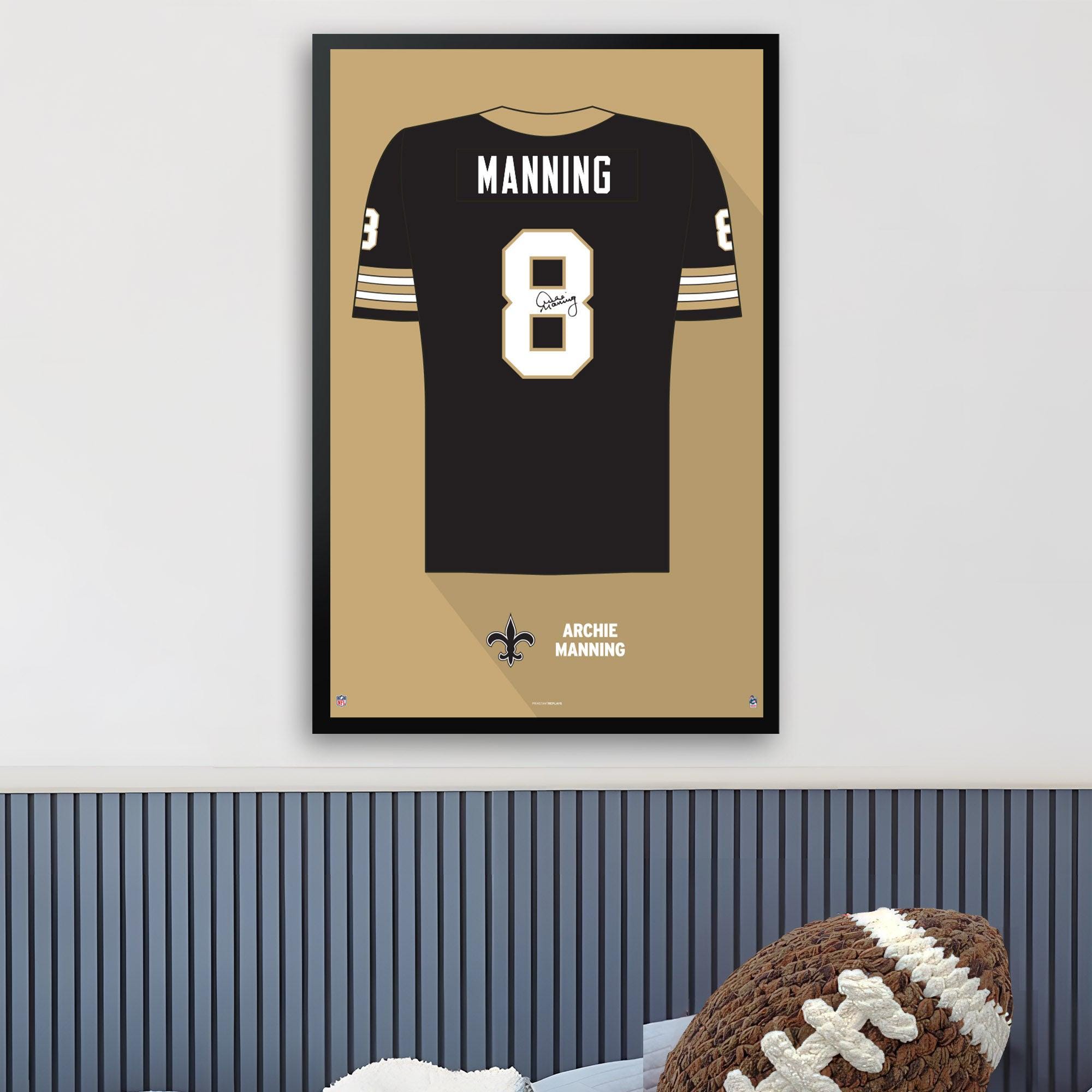 New Orleans Saints Archie Manning Jersey Framed Print - Etsy