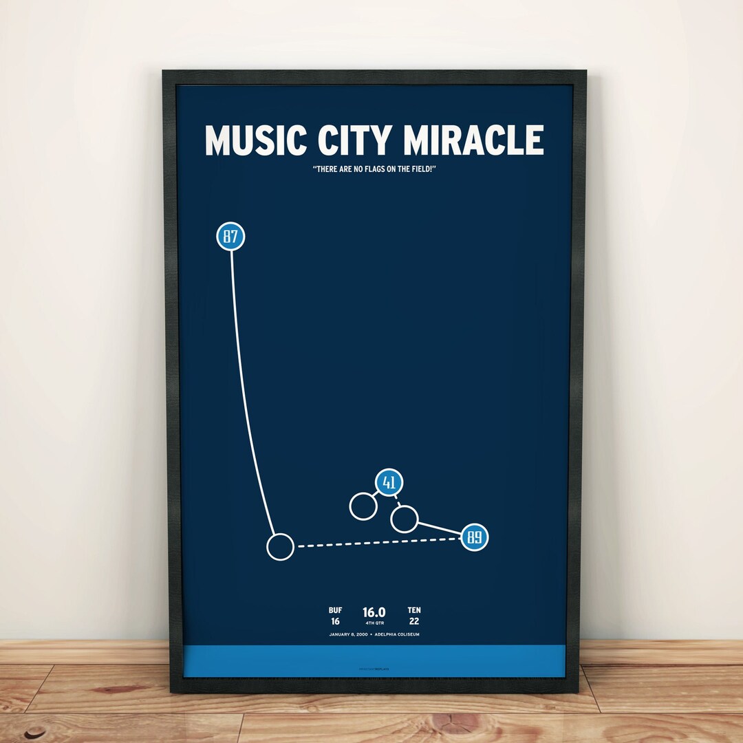 Titans Kevin Dyson Music City Miracle Framed Print - Etsy