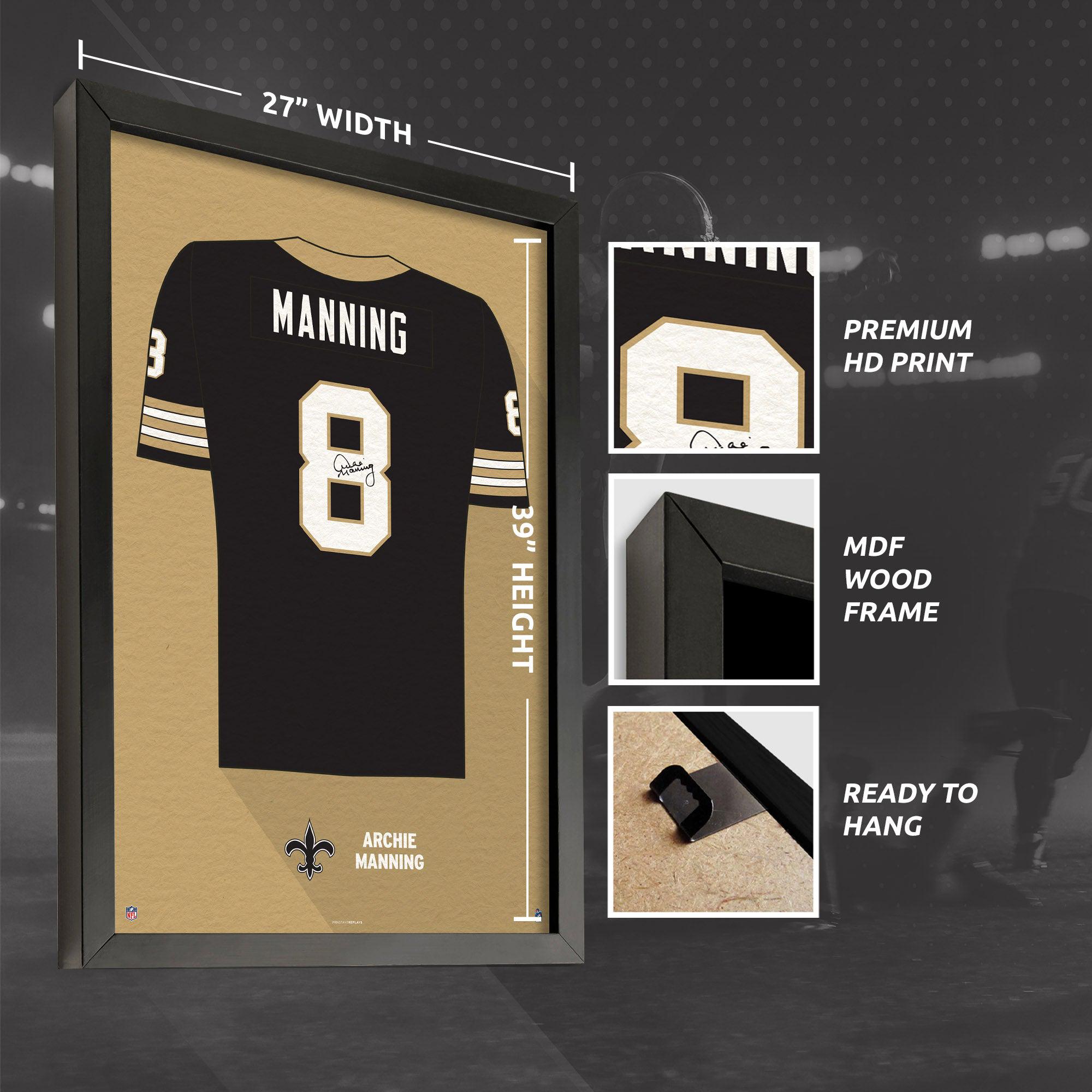 New Orleans Saints Archie Manning Jersey Framed Print - Etsy