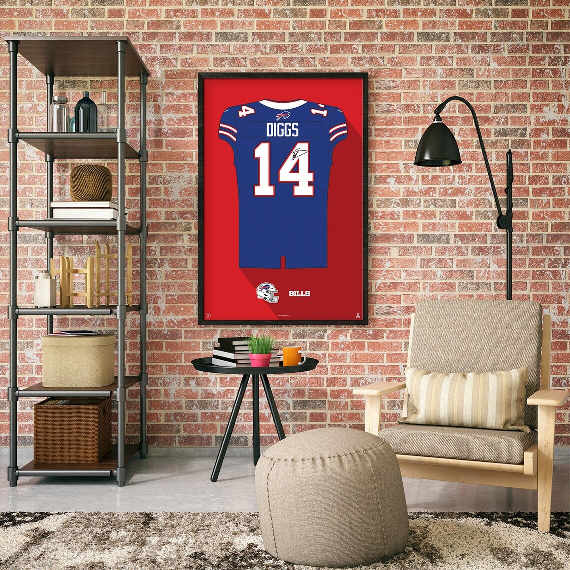 Buffalo Bills Stephon Diggs Autographed Jersey Framed Print - Etsy