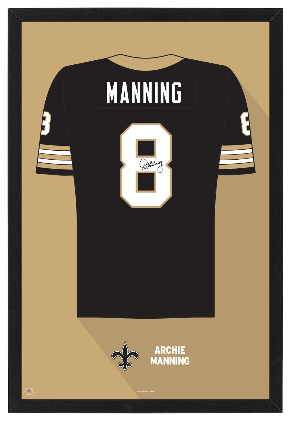 New Orleans Saints Archie Manning Jersey Framed Print - Etsy