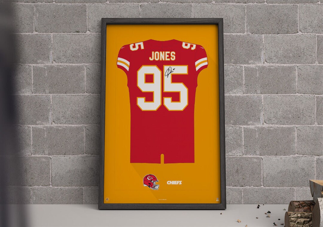 Kansas City Chiefs Chris Jones Autographed Jersey Framed Print - Etsy