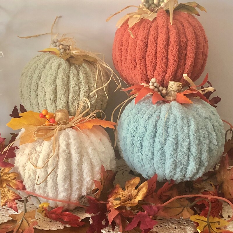 Chunky Yarn Pumpkin - Etsy