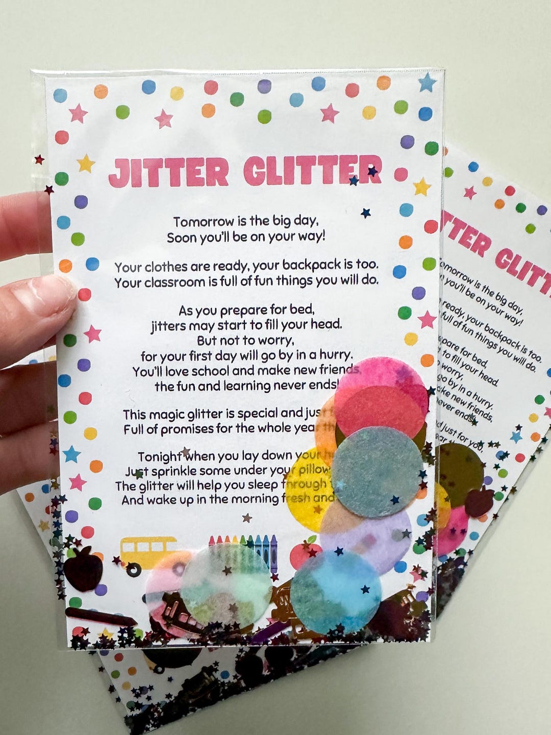 Jitter Glitter Back to School | Ready Confetti Back to School | Back to ...