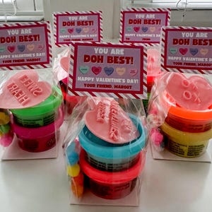 Valentine Playdoh Craft Kit Heart Play Dough Gift Sets Valentine ...