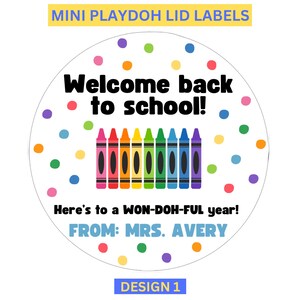 Playdoh Back to School Stickers | First Stay of School Gift | Back to ...