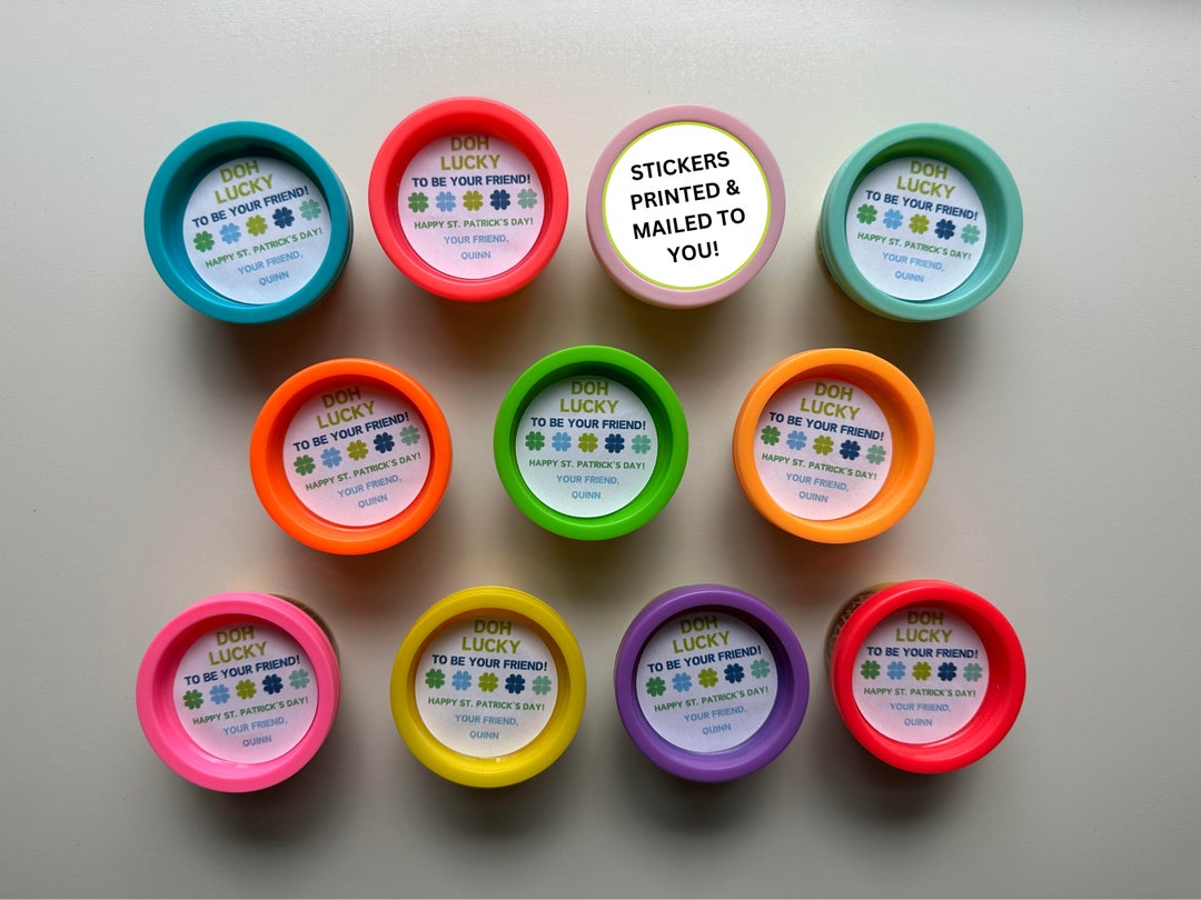 DOH Lucky St. Patrick's Day Stickers | Playdoh St. Patrick's Day ...