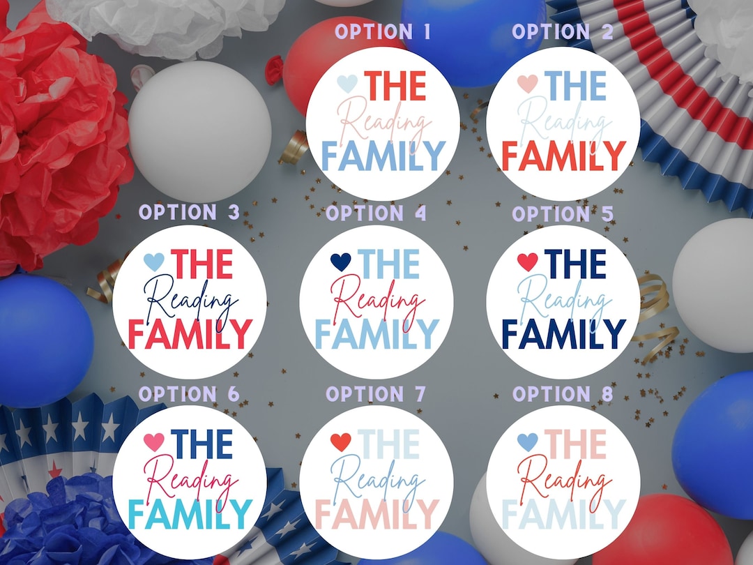 Family Gift Stickers | Family Gift Tags | Family Gifts | Personalized ...