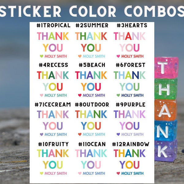 Thank You Stickers - Etsy