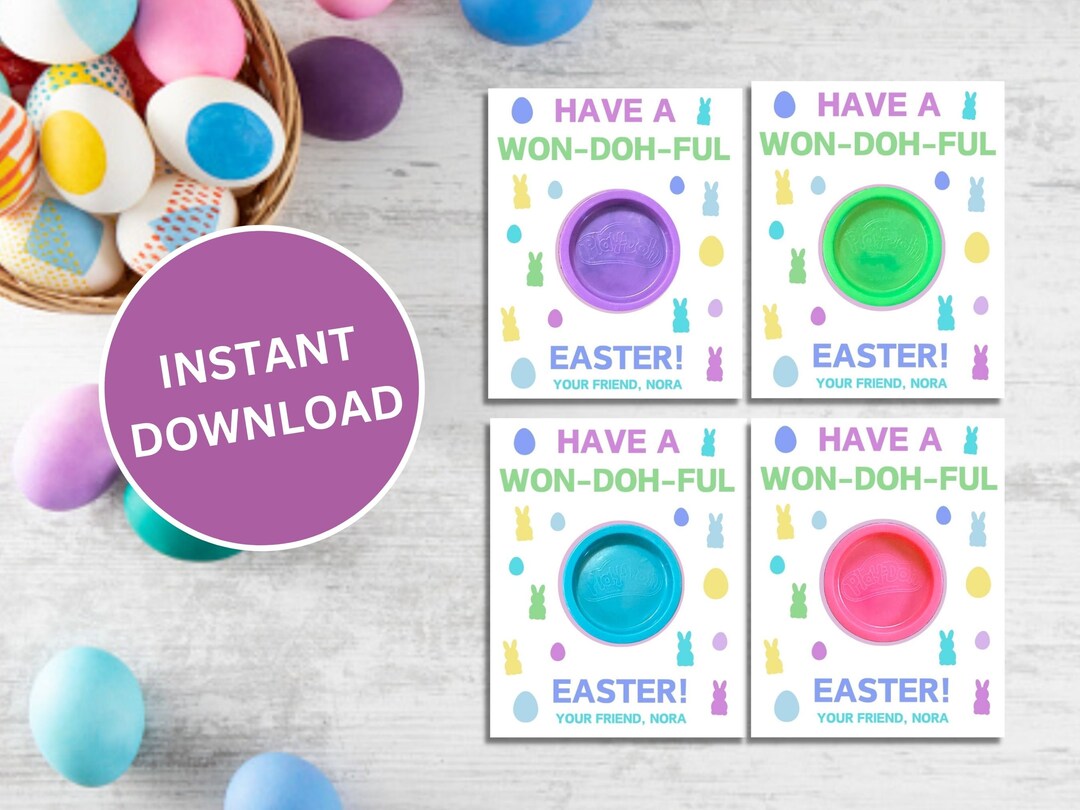 Easter Egg Play Doh Cards | Easter Playdoh | Printable Kids Activity ...