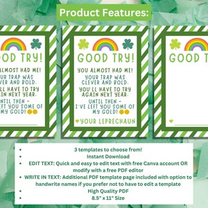 St Patricks Day Kids Printable, Leprechaun Letter Printable, Leprechaun ...