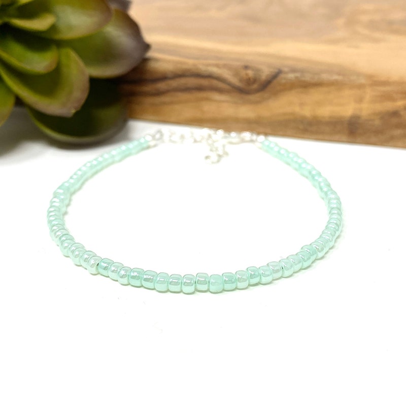 Mint Green Bracelet - Etsy