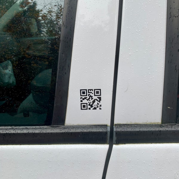 Custom Qr Code Bumper Sticker - Etsy