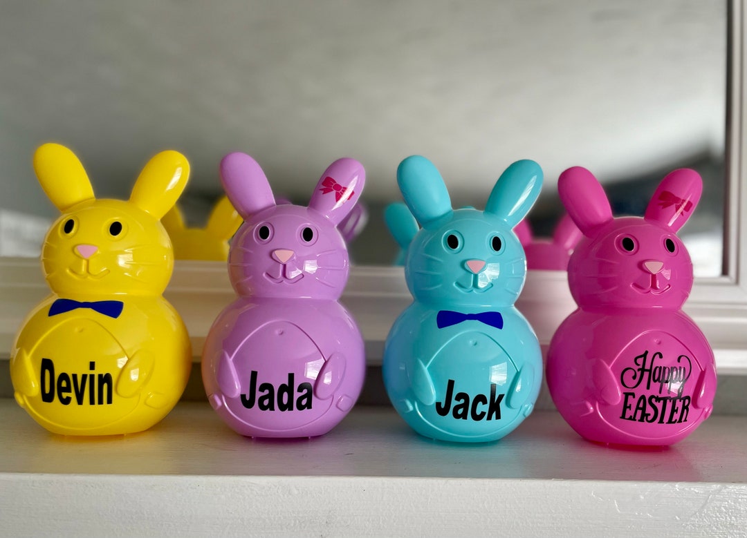 Personalized Fillable Easter Bunny, Easter Egg Bunny, Kids Easter Gift ...