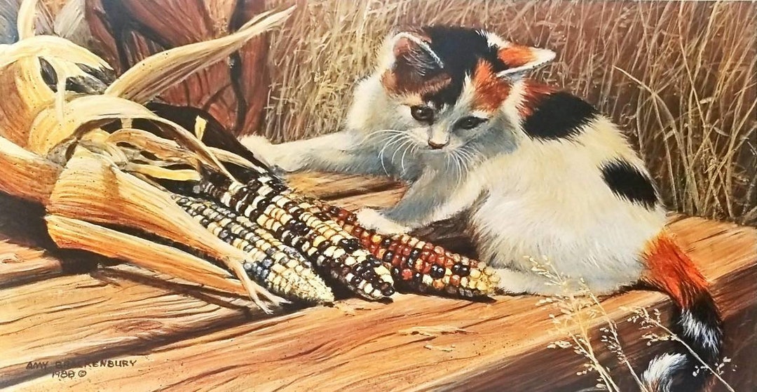 Amy Brackenbury Cat in the Maze 1988 Original Lithograph - Etsy