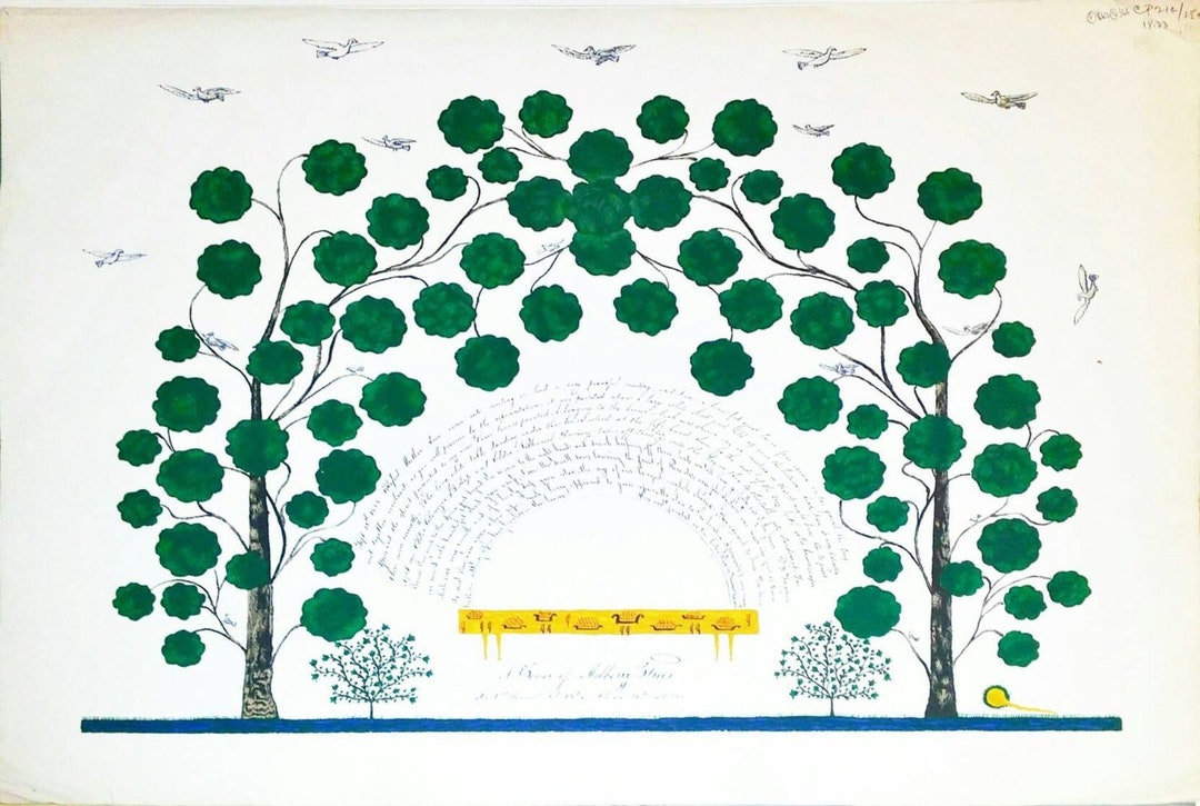 Hannah Cahoon A Bower of Mulberry Trees 20 Century Silkscreen, Small - Etsy