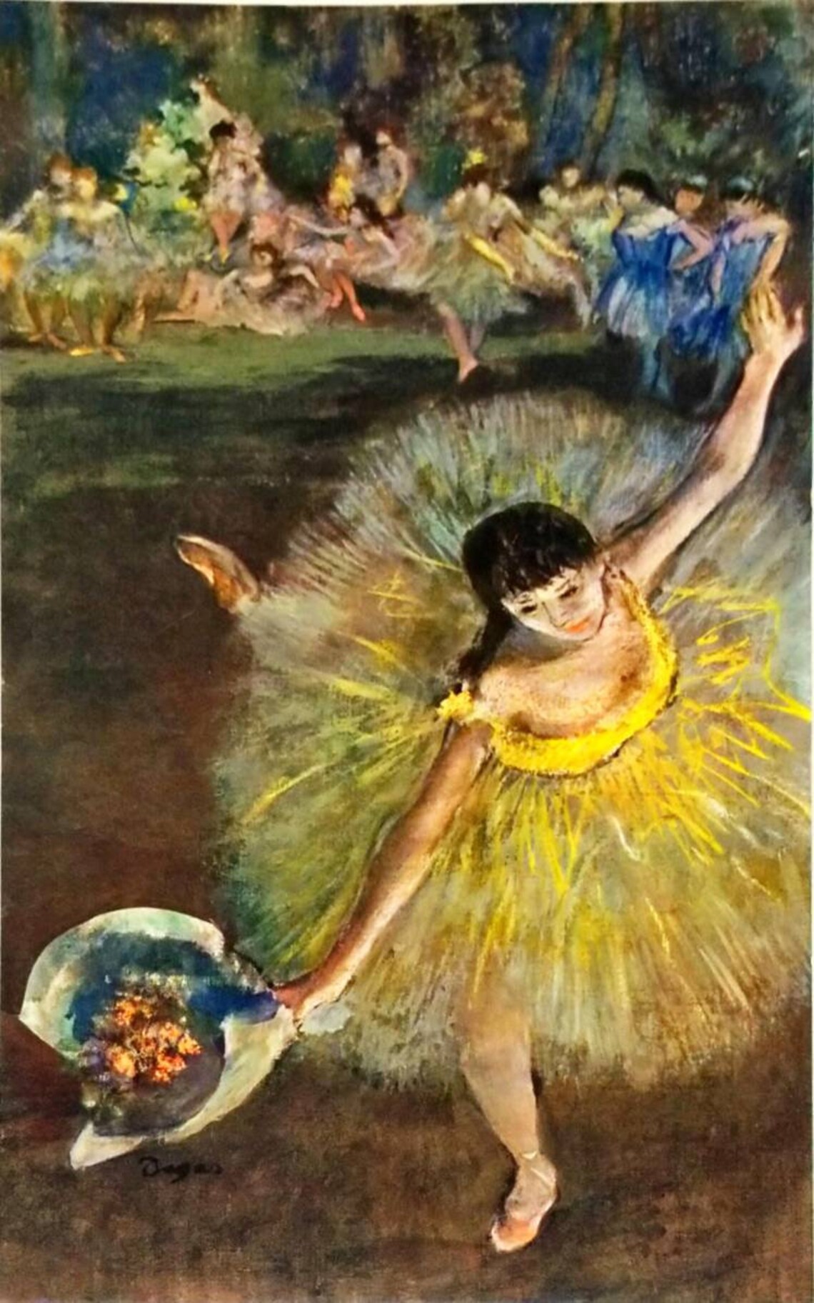 Edgar Degas Arabesque 1880 Vintage Lithograph - Etsy