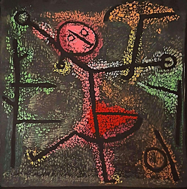 Paul Klee Attributed to Dancing Girl 1940 Original - Etsy