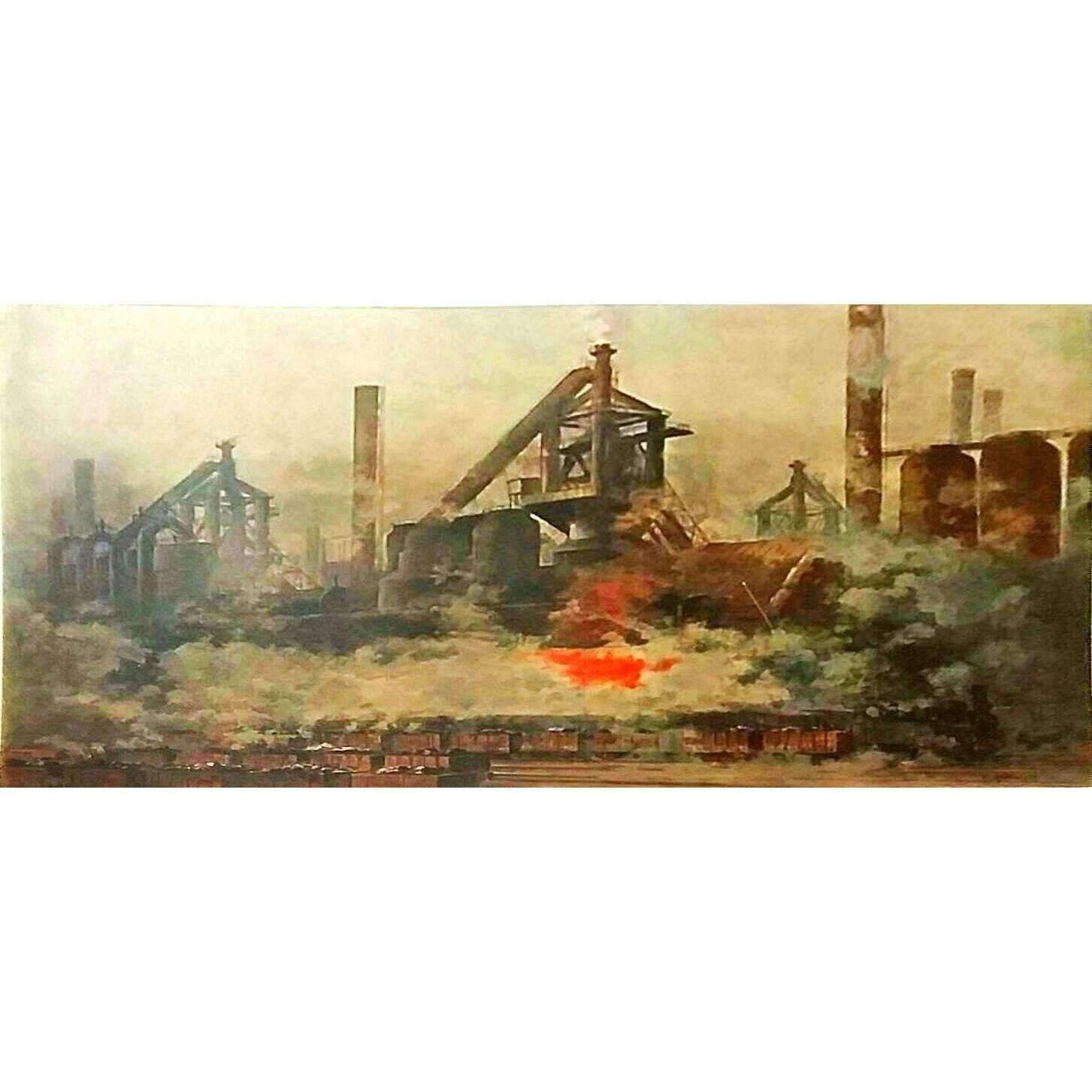 Franz Gerwin Pulse of Industry Original 1940 Lithograph - Etsy