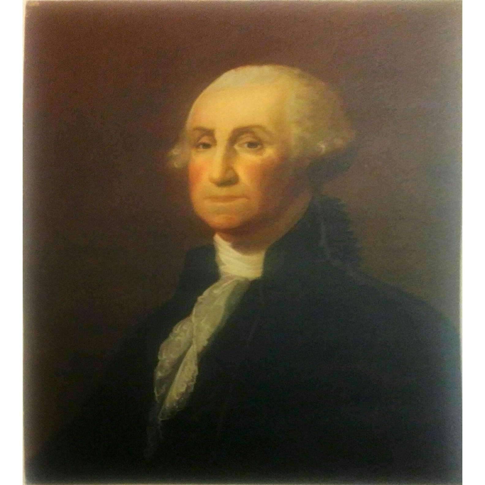 Gilbert Stuart George Washington 1821 Vintage Lithograph | Museum ...