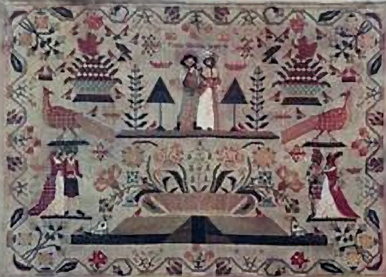 Mary Slatter Sampler Lithograph | 1792 Vintage Museum Print - Etsy