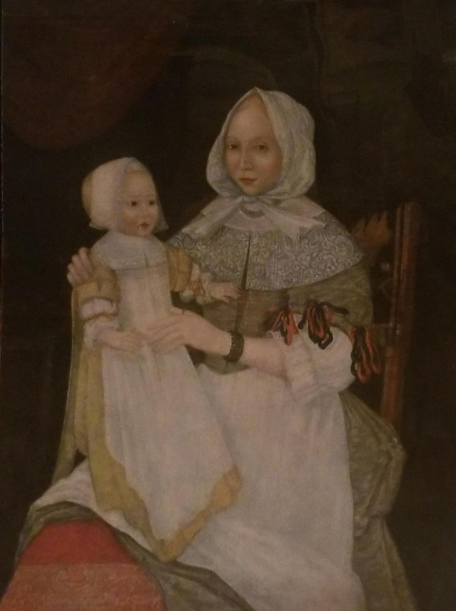 Mrs. Elizabeth Freake and Baby Mary, American School Vintage Lithograph ...