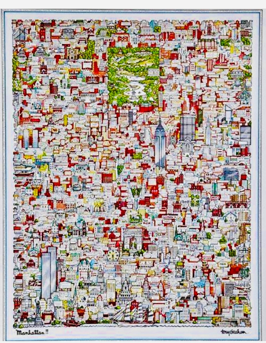 Tony Graham Manhattan 1978 Original Poster | Museum Vintage Prints - Etsy