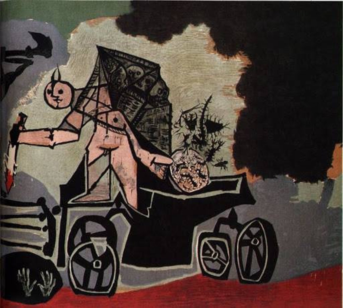 Pablo Picasso War 1952 Original Collotype - Etsy