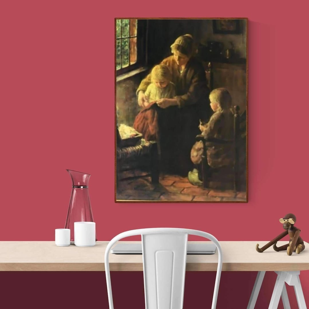 Bernard Pothast the First Fitting Vintage Lithograph | Museum Vintage ...