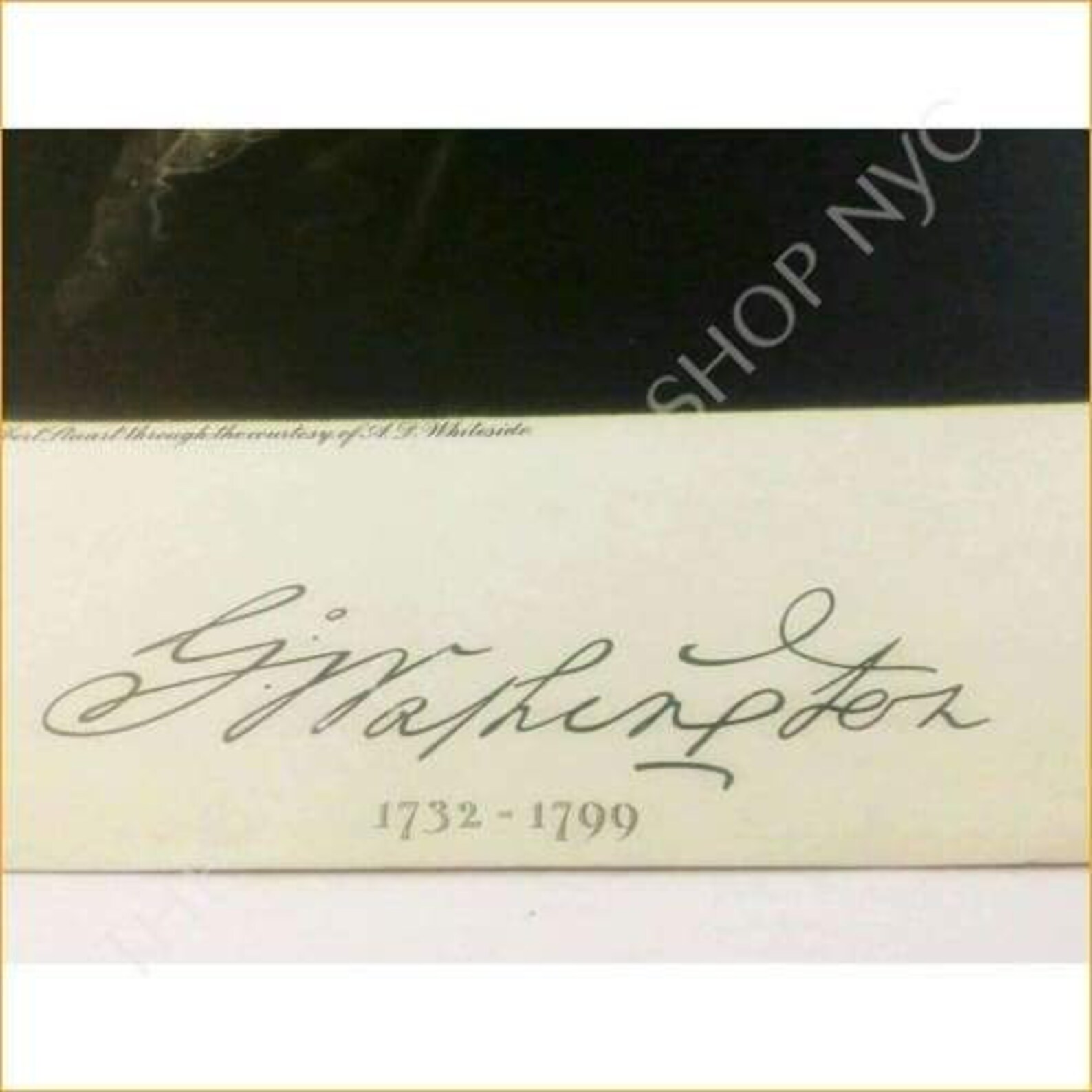 Gilbert Stuart George Washington 1821 Vintage Lithograph | Museum ...