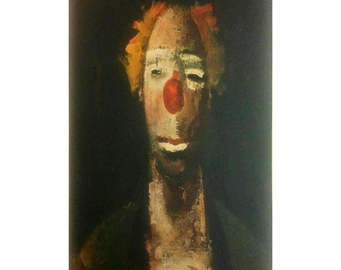 Joseph Kutter Head of Clown 1937 Vintage Lithograph - Etsy