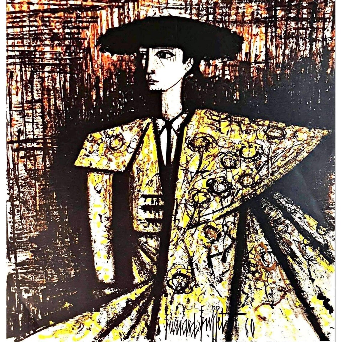Bernard Buffet Bullfighter 1960 Original Lithograph - Etsy