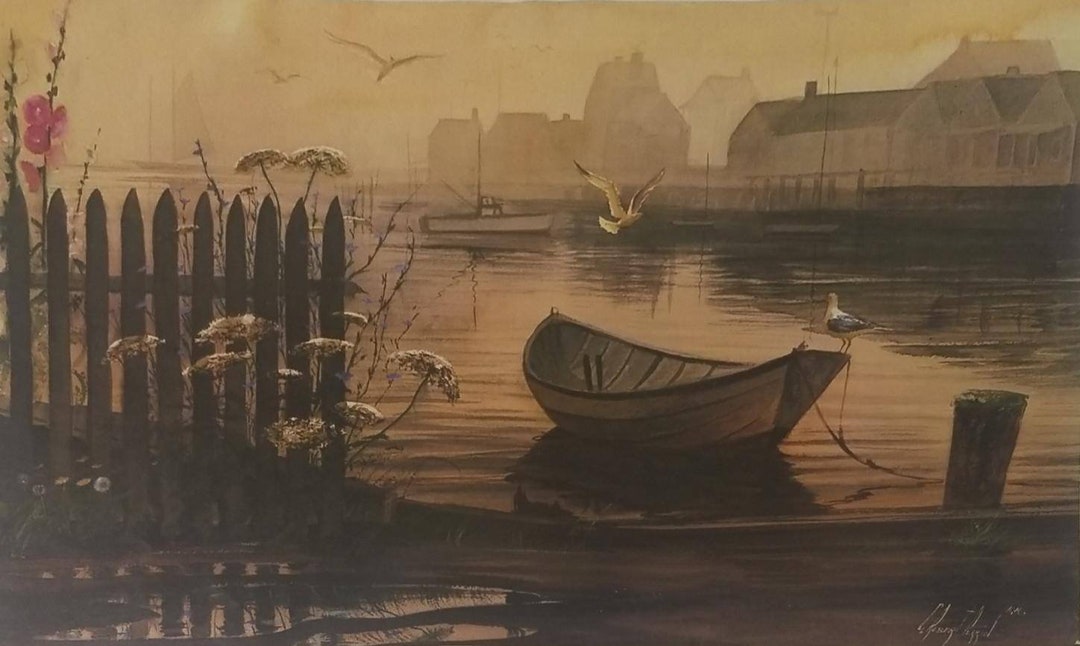 C. Robert Perrin Fog Bound Lace Original Lithograph | Museum Vintage ...