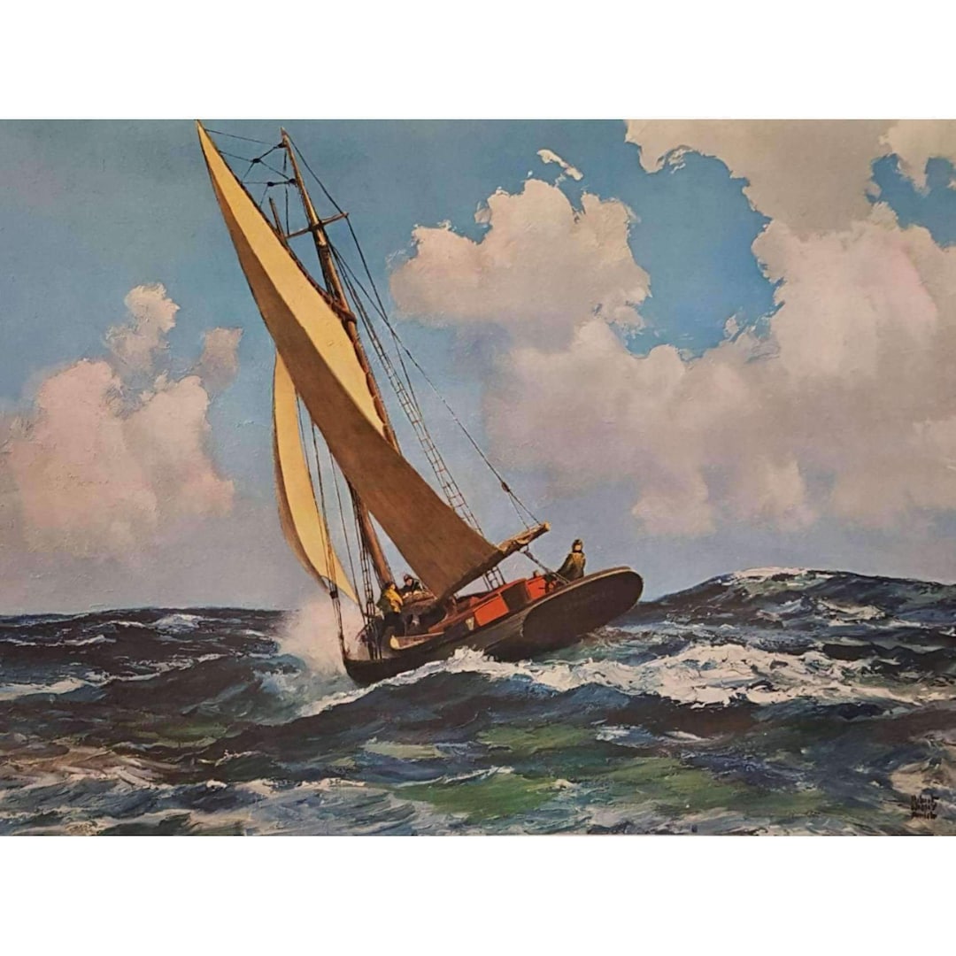 Robert Amick the Bounding Main 1940 Original Lithograph - Etsy