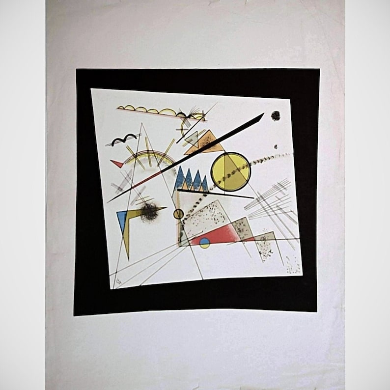 Wassily Kandinsky Study of in the Black Square 1923 Original Lithograph ...