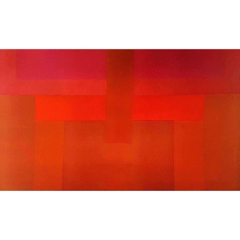 Ad Reinhardt Red Painting 1952 Original Collotype | Museum Vintage ...