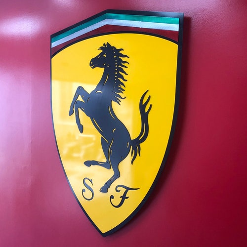 Ferrari Logo Sign | Etsy